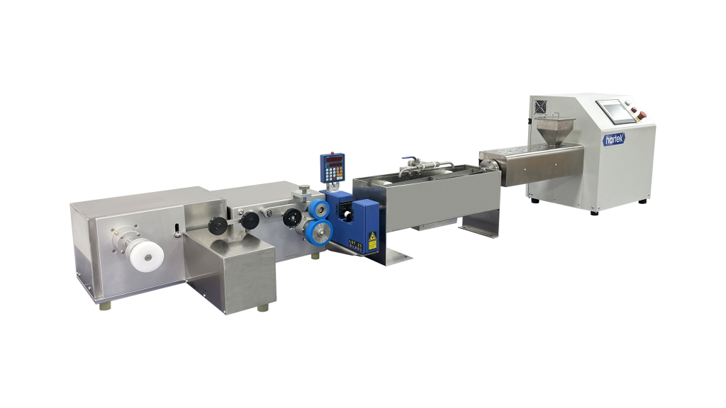 桌面式丝材/管材挤出实验线 - 小型实验室精密挤出机-哈尔技术